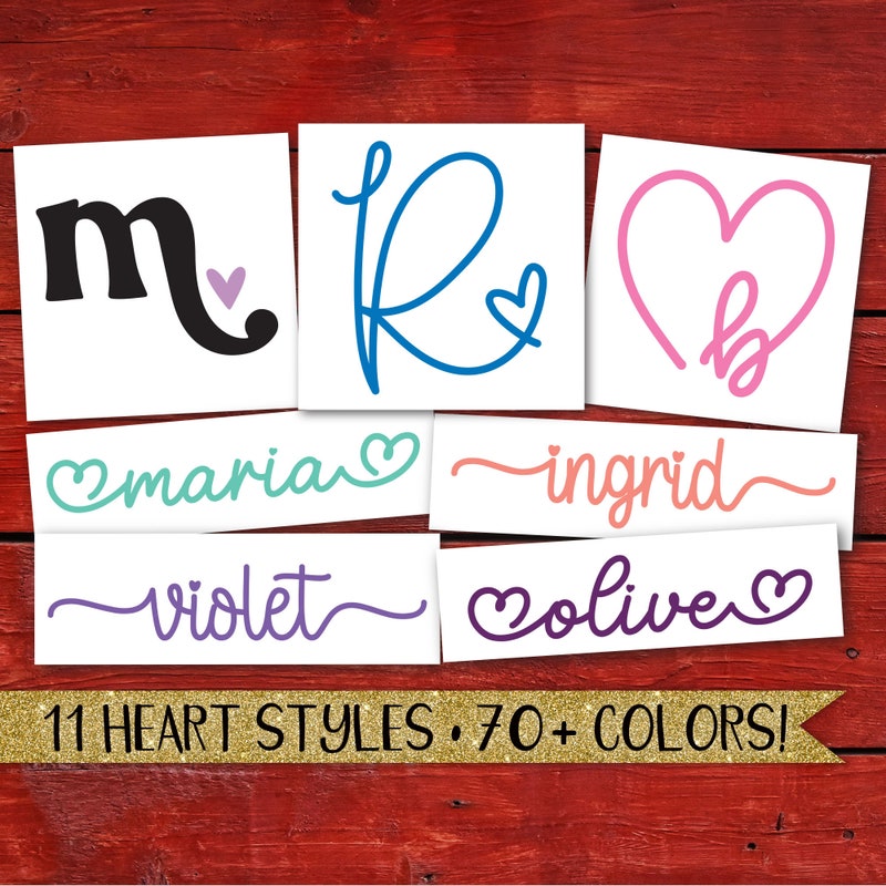 Initials Decal - Etsy