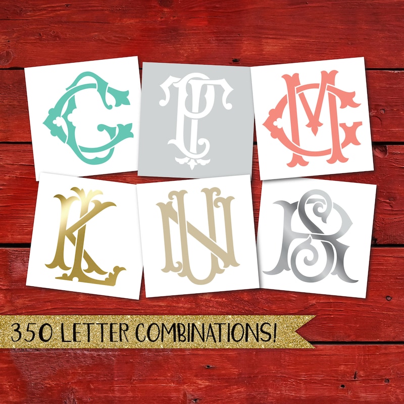 Two Letter Monogram - Etsy