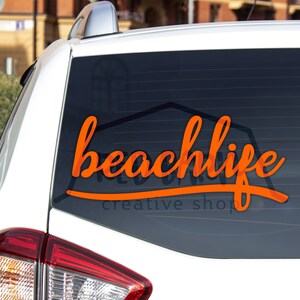 Beach Decal Car Beach Life Salty Salt Wave Waves Love the Beach Wave ...
