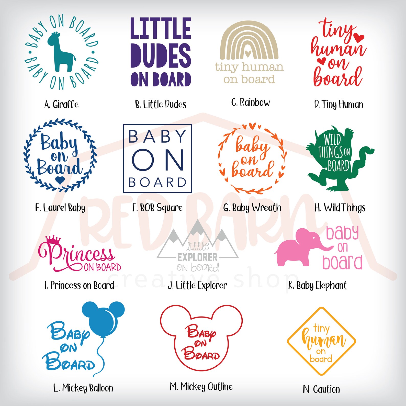 Baby on Board Decal Sticker Car Decal Kids Little Dudes | Etsy