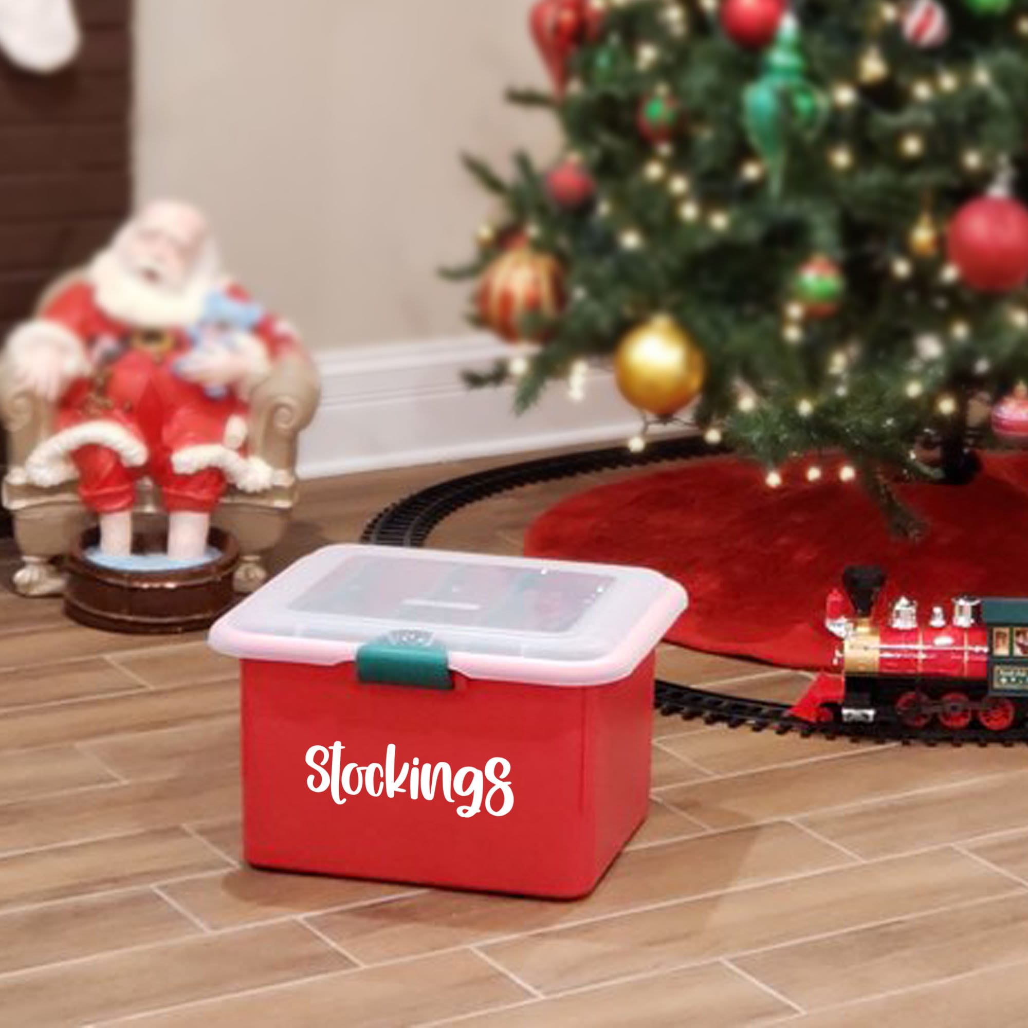 Storage Container Labels, Storage Bin Decals, Christmas Storage Decals ...
