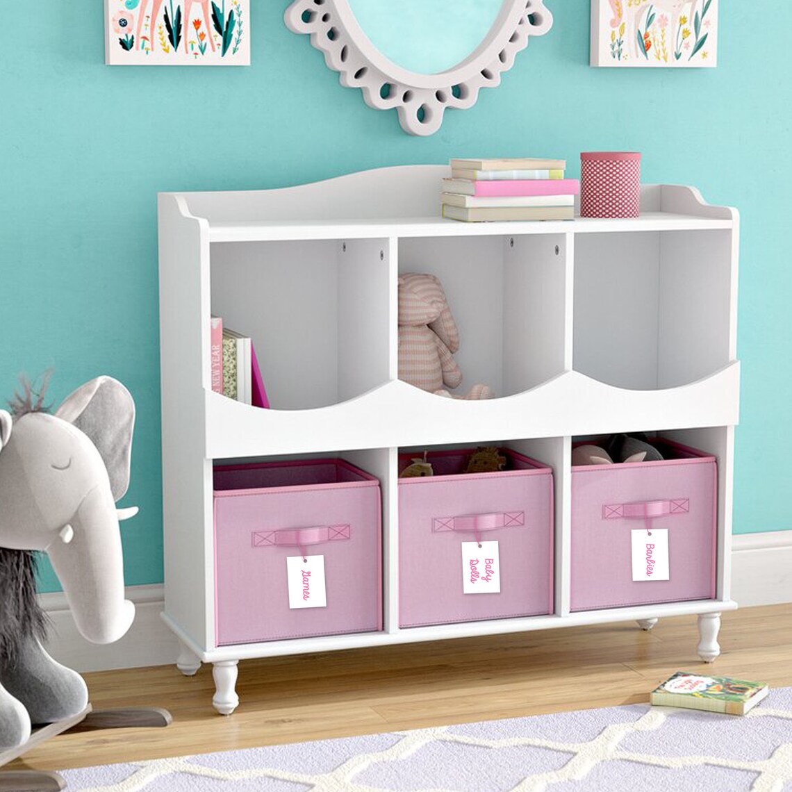 Custom Hang Tag Laminated Hang Tags Fabric Cube Storage Bin - Etsy