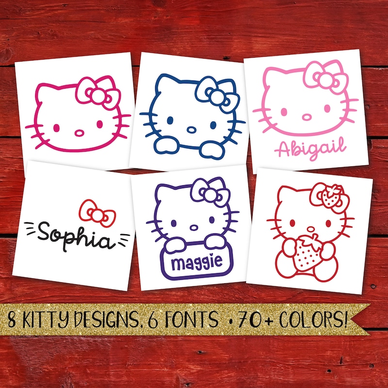 Hello Kittys Stickers - Etsy