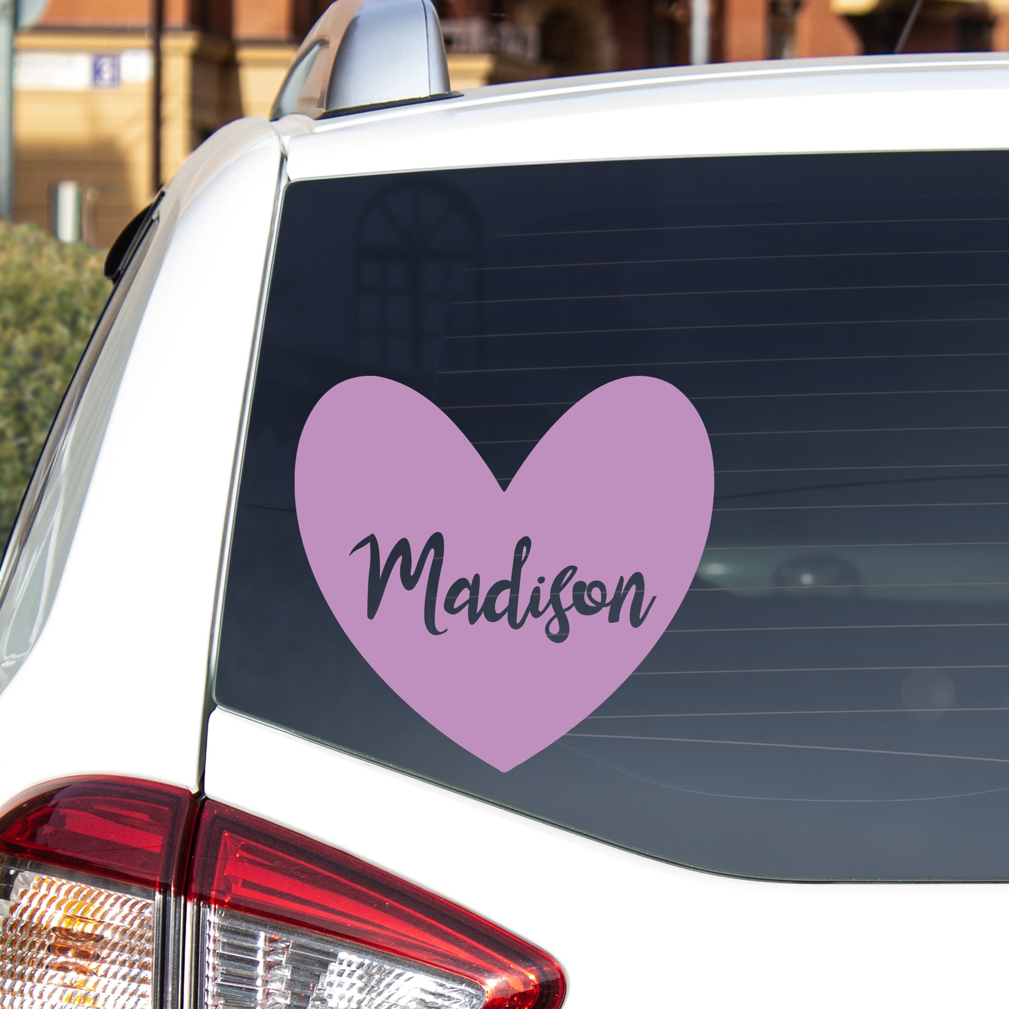 Heart Decal Heart Name Sticker Personalized Heart Decal Custom | Etsy