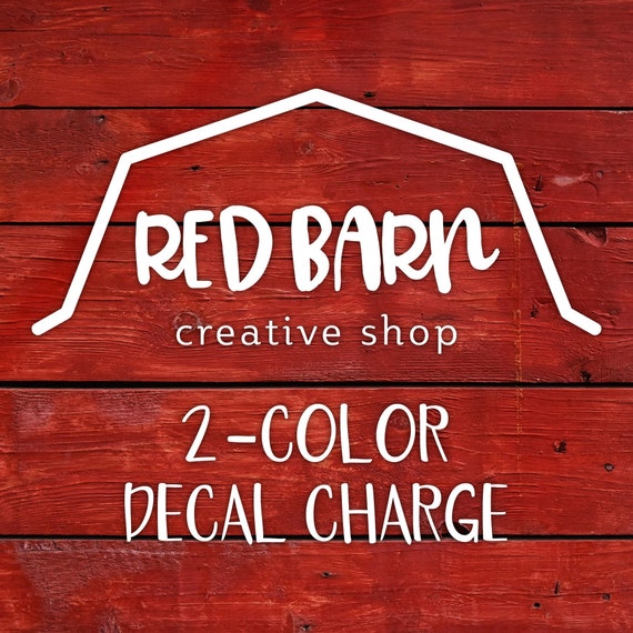 2-color Decal Additional Fee - Etsy