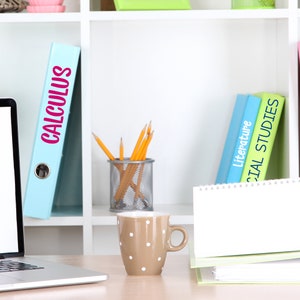 School Subject Labels, Binder Stickers, Binder Labels, Homework Decals ...