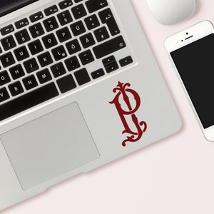 Two Letter Monogram Decal, Two Letter Monogram Sticker, Couples ...