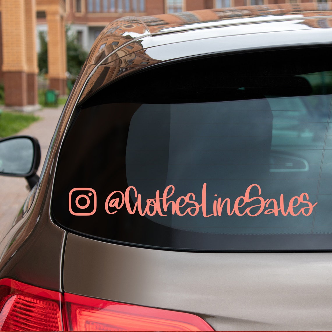 Instagram Decal Snapchat Sticker Instagram Label Username Car - Etsy