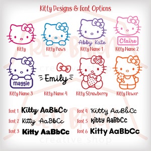 Hello Kitty Decal, Kitty Vinyl Decal, Hello Kitty Name Decal, Hello ...