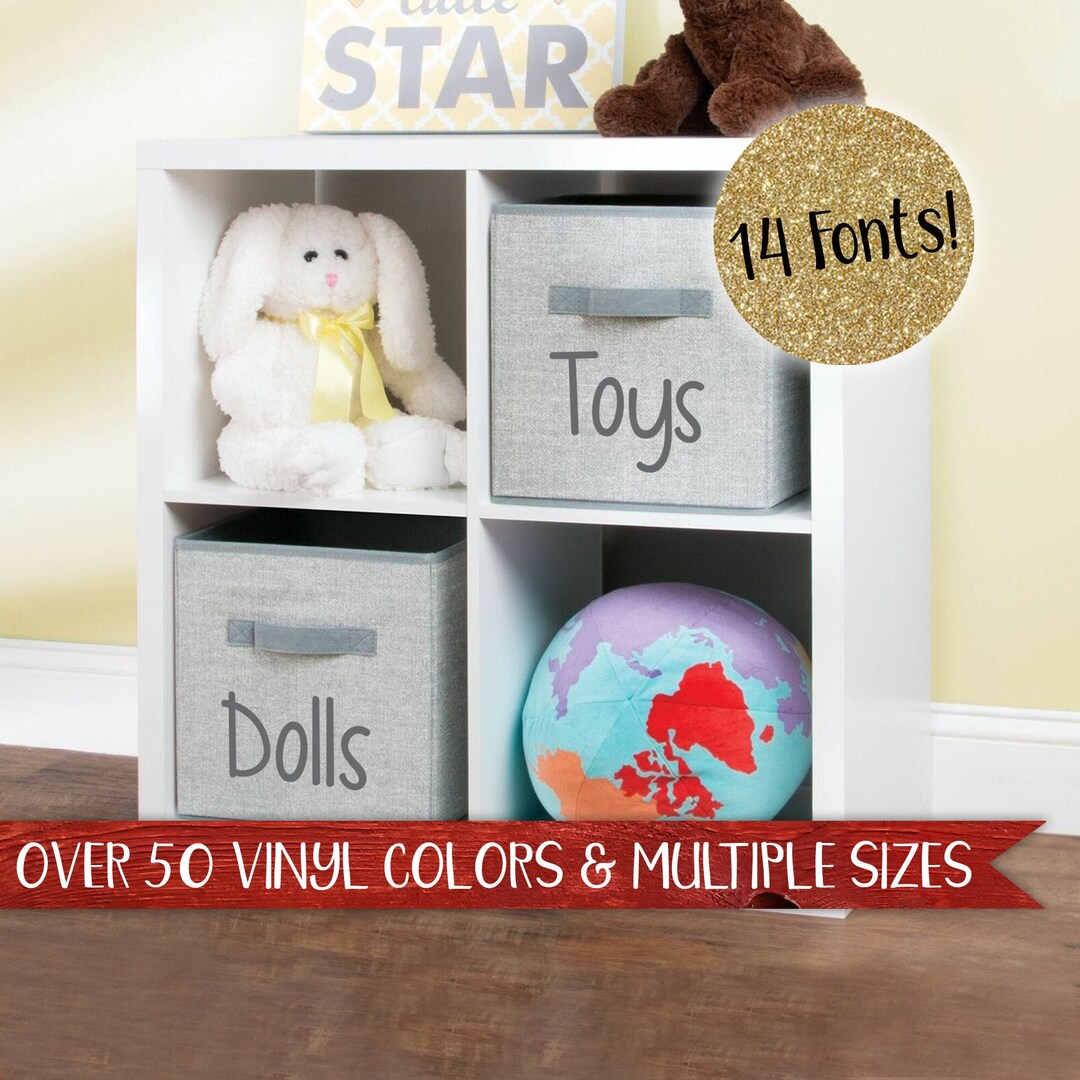 Storage Cube Labels, Fabric Bin Labels, Cube Storage Labels, Labels for ...