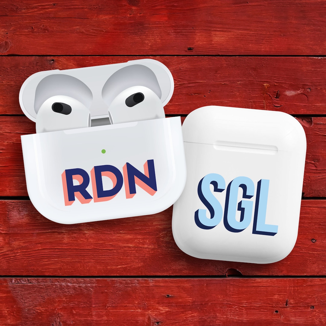 Airpods Pro Case Monogram Airpods Pro Decal Airpods Monogram Double ...