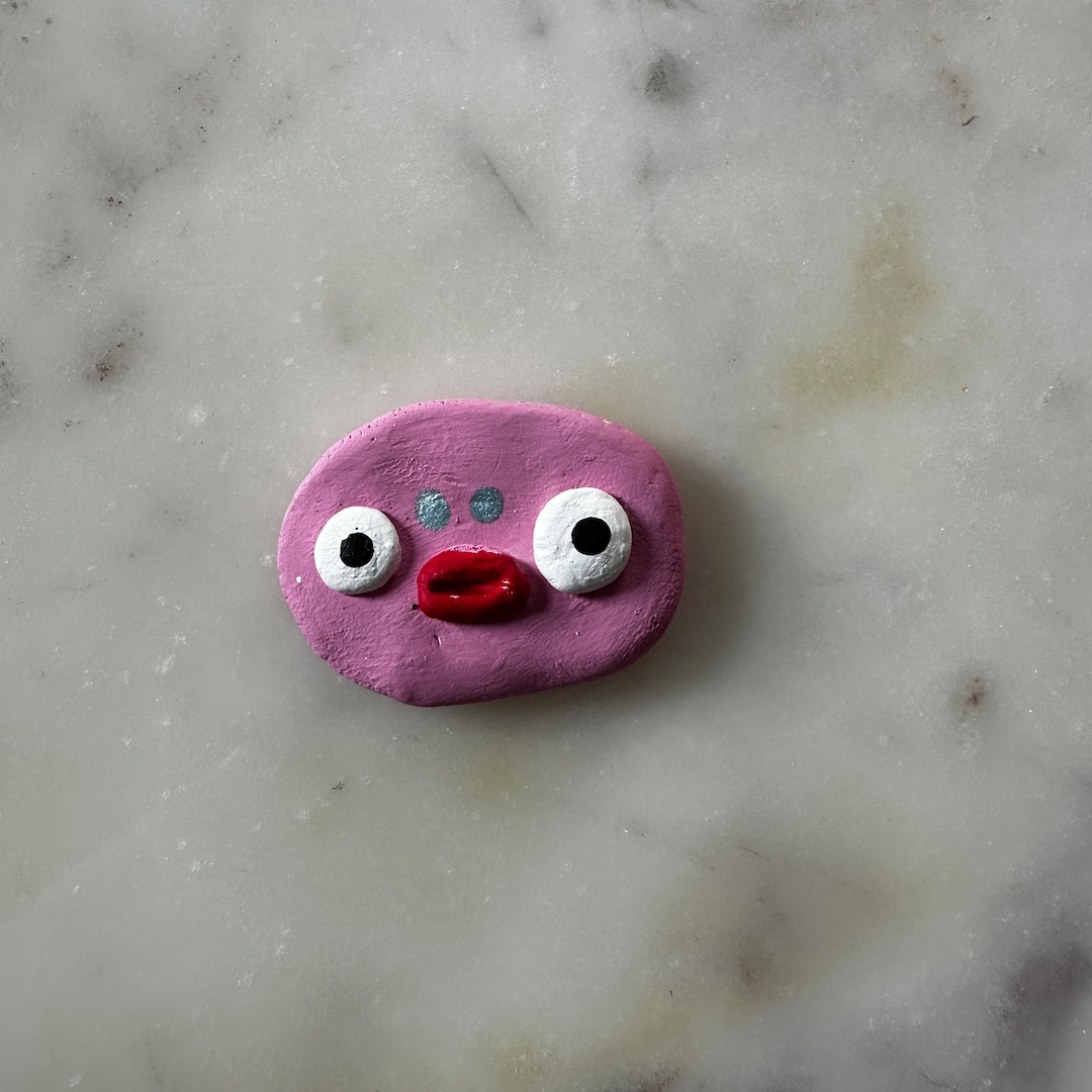 Handmade FISH GIRL Clay Silly, Weird Refrigerator Magnet Buddies, Adopt ...