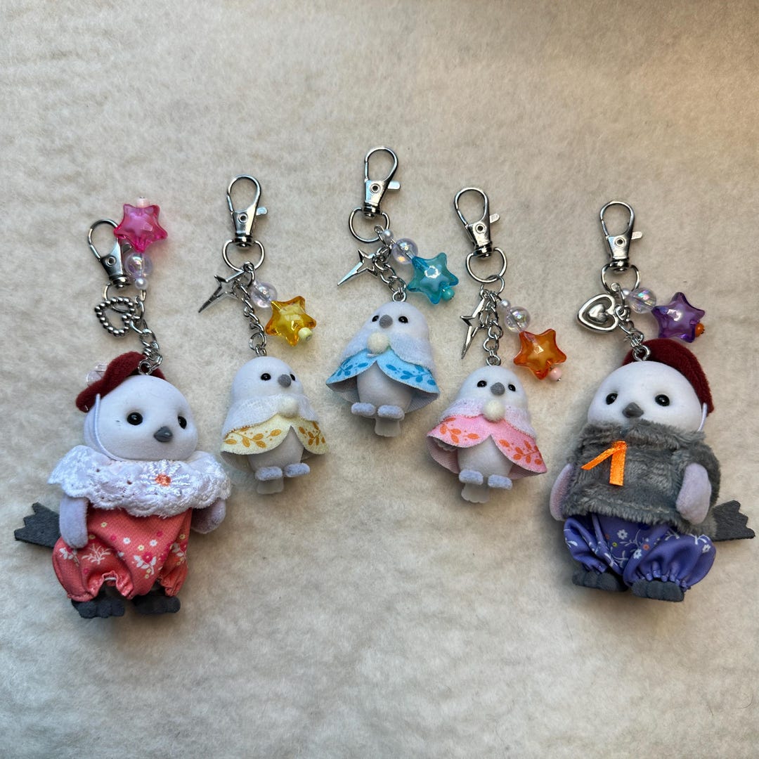 Calico Critter Keychain | Cute Keychain | Kawaii Keychain | Phone ...