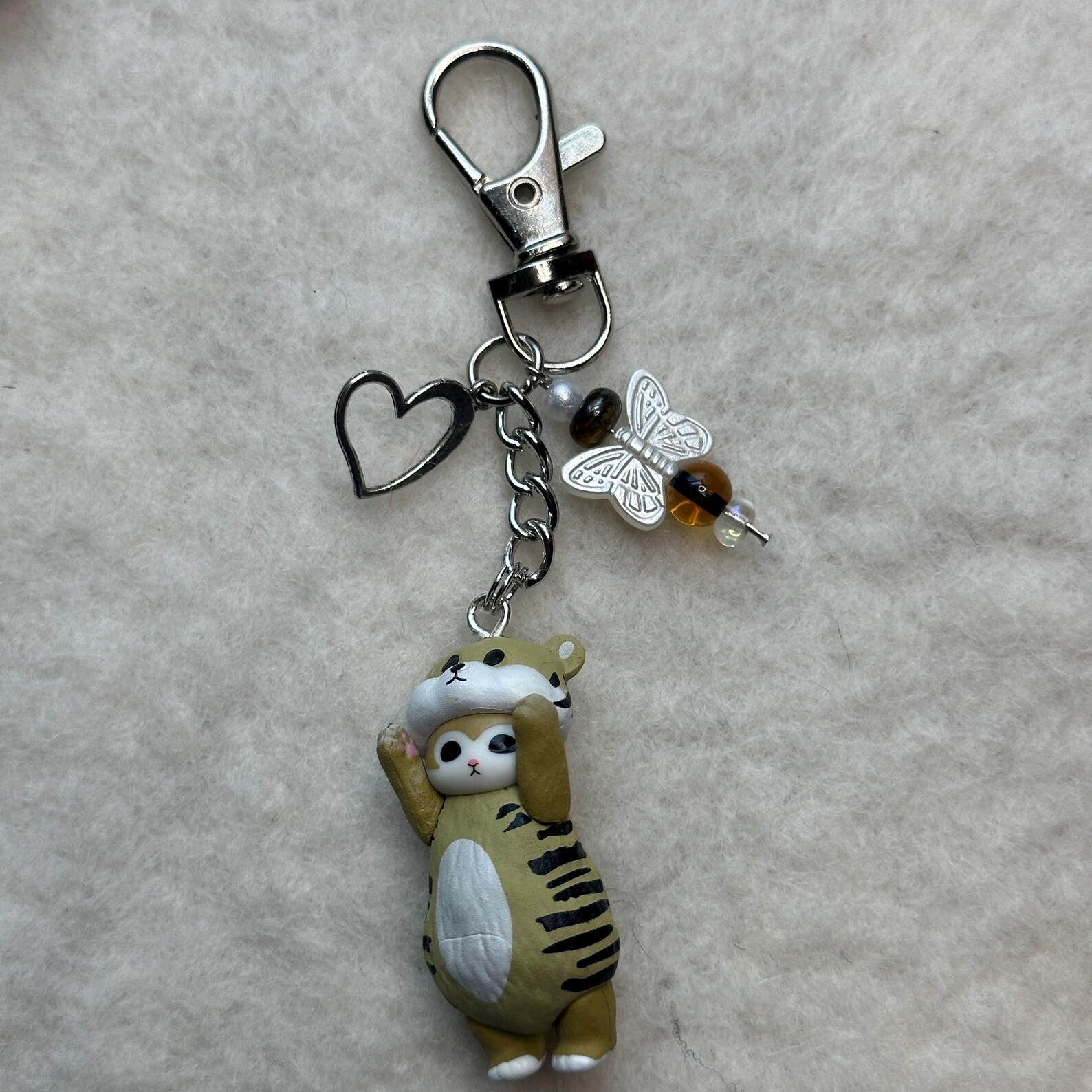 Mofusand Costume Keychain: Kawaii Beaded Bag Charm - Etsy