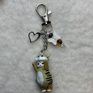 Mofusand Costume Keychain: Kawaii Beaded Bag Charm - Etsy