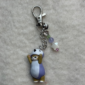 Mofusand Costume Keychain: Kawaii Beaded Bag Charm - Etsy
