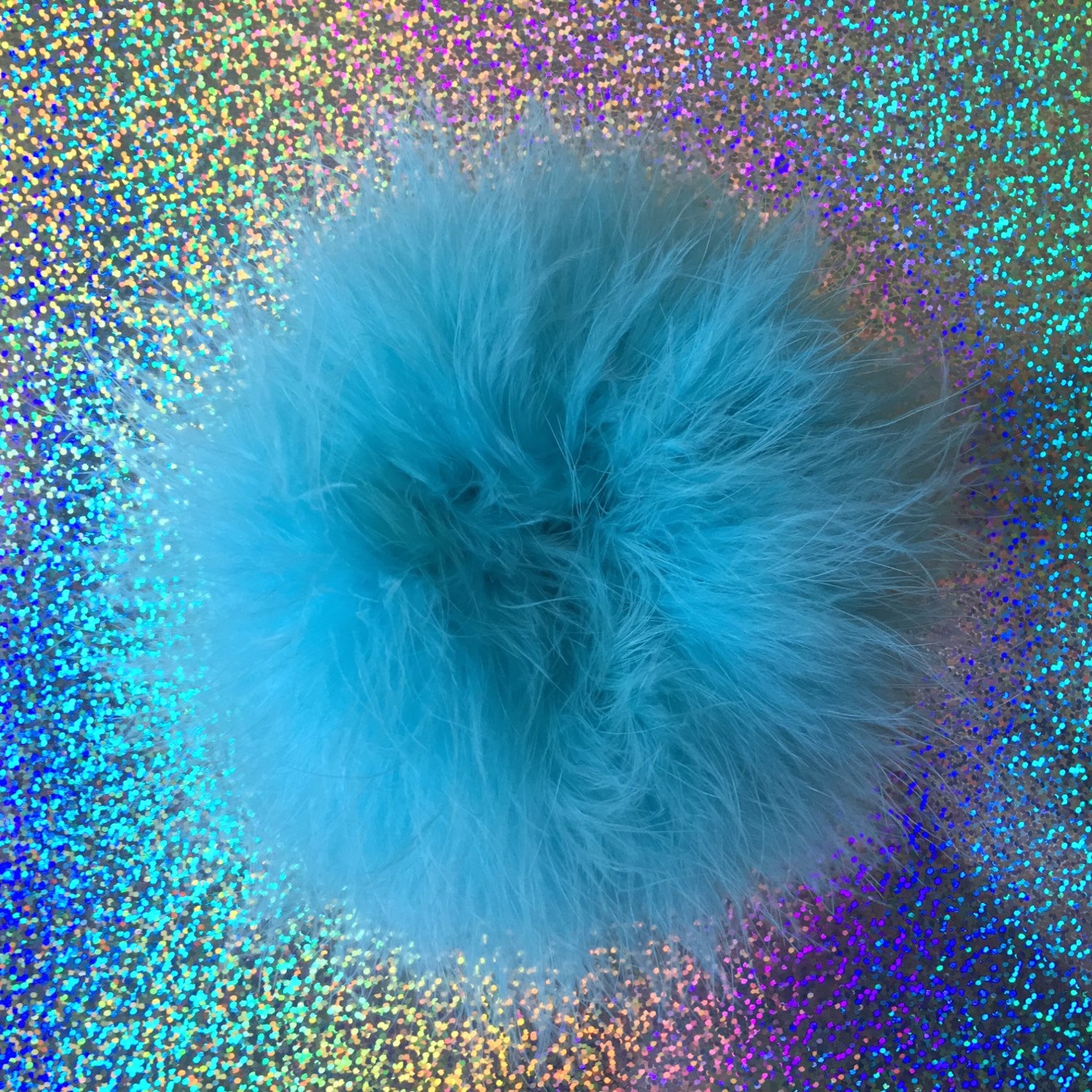 BLUE RASPBERRY FLUFF Hair Scrunchie | Etsy