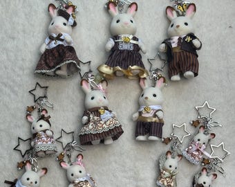 Calico Critter Keychain | Cute Keychain | Kawaii Keychain | Phone Charm ...