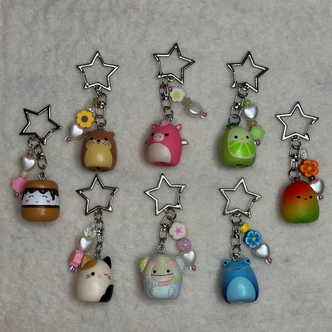 Squishmallow Keychain | Cute Keychain | Kawaii Keychain | Phone Charms ...