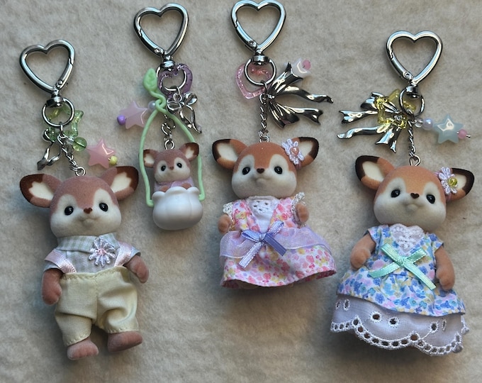 Calico Critter Keychain | Cute Keychain | Kawaii Keychain | Phone ...