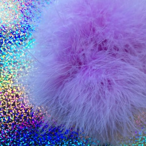 LILAC FIELDS FLUFF Hair Scrunchie - Etsy