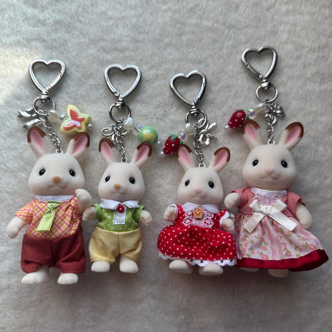 Calico Critter Keychain | Cute Keychain | Kawaii Keychain | Phone ...