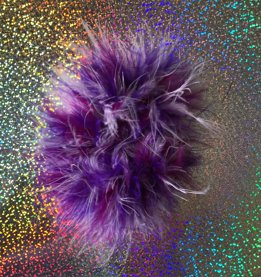 PURPLE GRAPE FLUFF Hair Scrunchie - Etsy