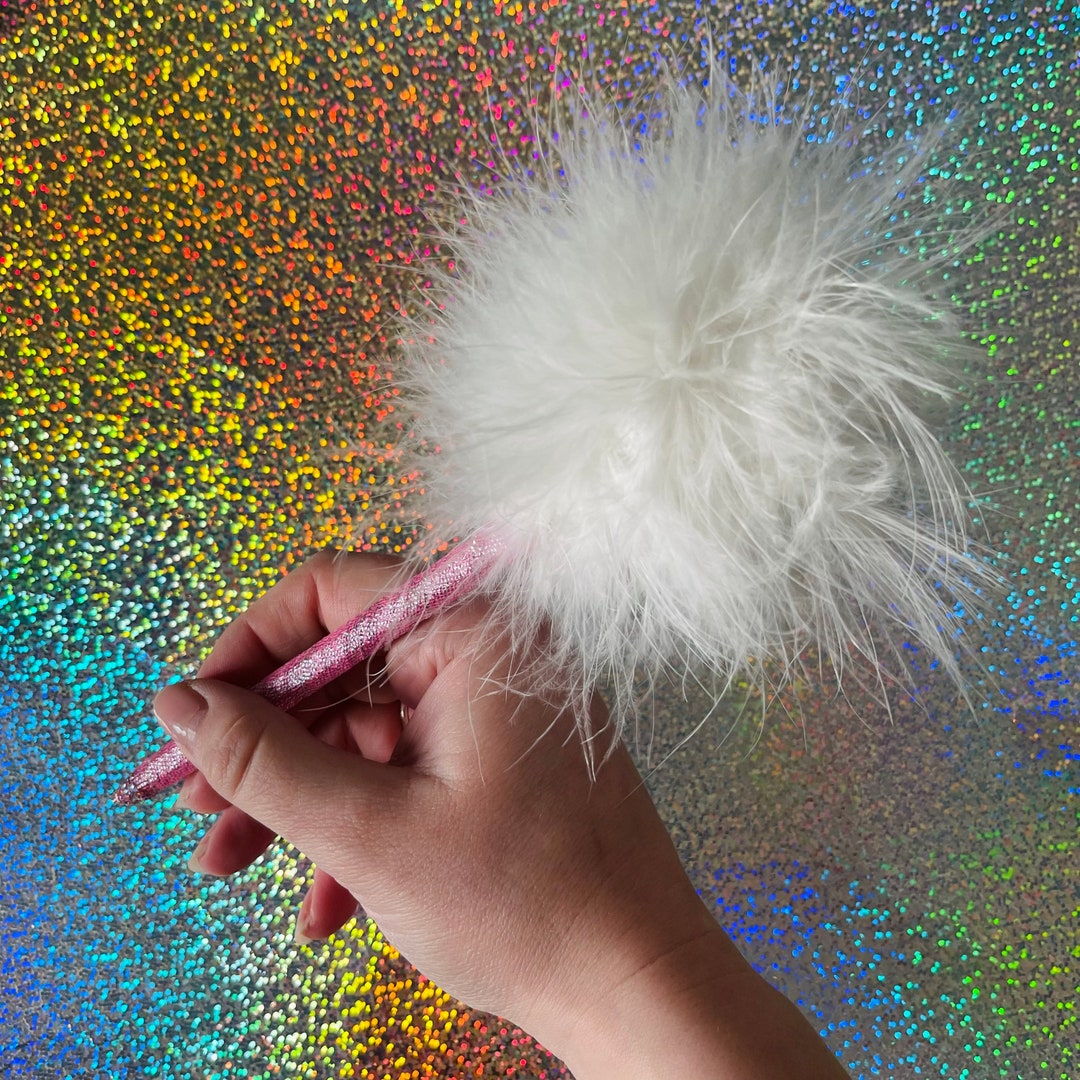 White and Pink AS IF! CLUELESS Fluff Pen - Etsy