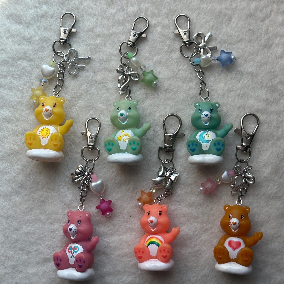 Care Bear Keychain | Cute Keychain | Kawaii Keychain | Phone Charms ...