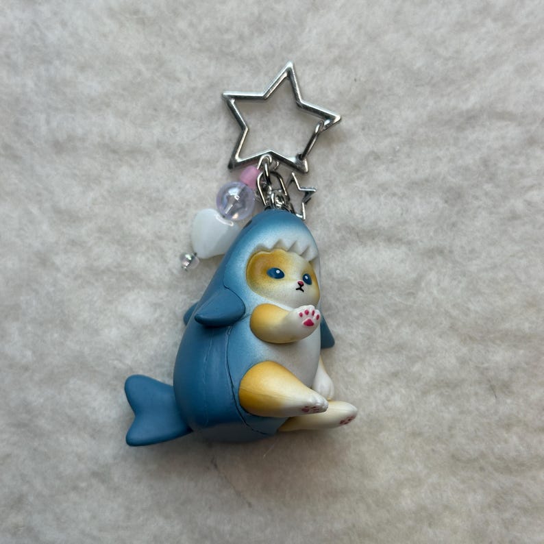 Mofusand Costume Keychain | Kawaii Beaded Bag Charm - Etsy