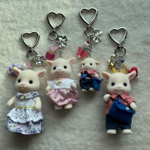 Calico Critter Keychain | Cute Keychain | Kawaii Keychain | Phone ...