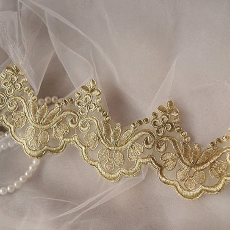 Gold Lace Trim - Etsy