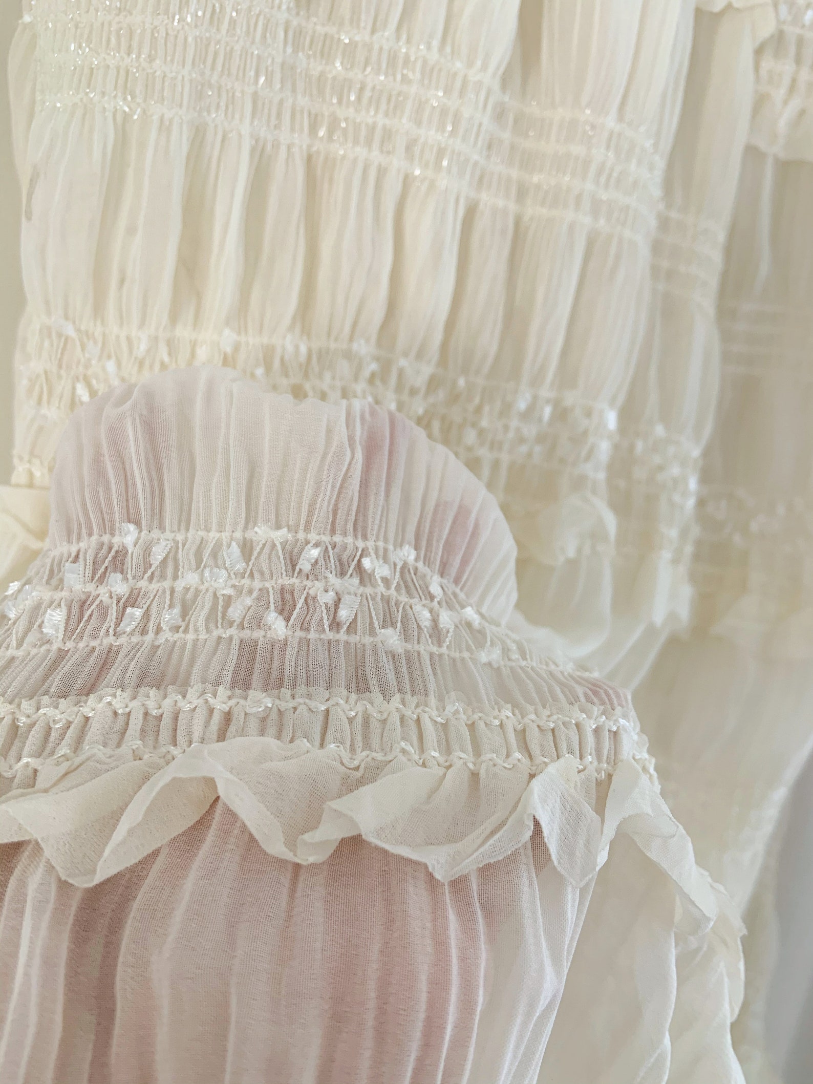 Sparkling Ruffled Chiffon for Dress Couture and Costume Soft - Etsy