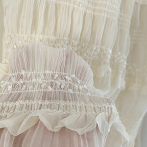 Sparkling Ruffled Chiffon for Dress, Couture and Costume, Soft Creased ...