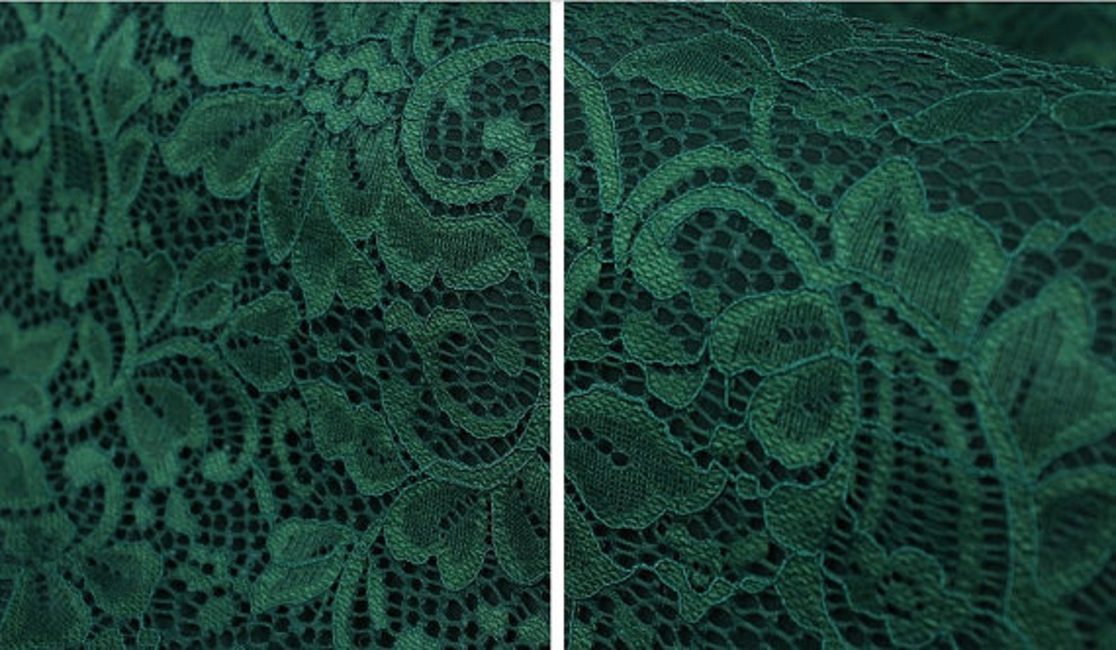 Green Lace Fabric, Stretch Lace Fabric, Green Lace, Alencon Lace ...