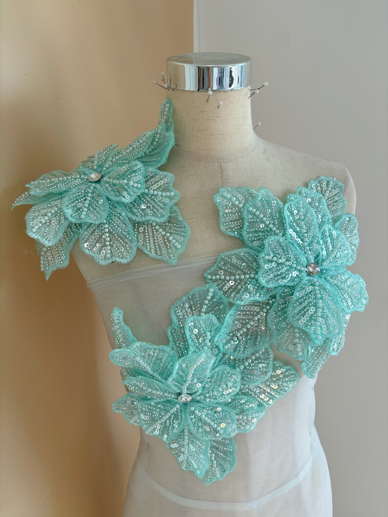 3D Gold Flowers Patch, Heavy Bead Florals for Dress , Costume - Etsy