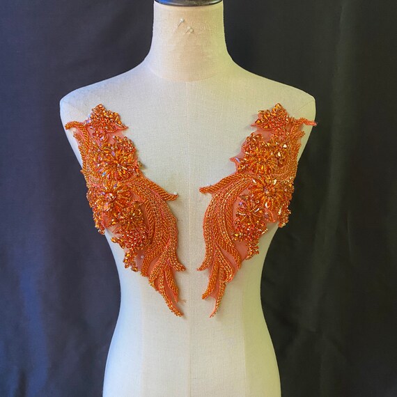 Collage Brown handmade rhinestone applique for bridal sash dance ...