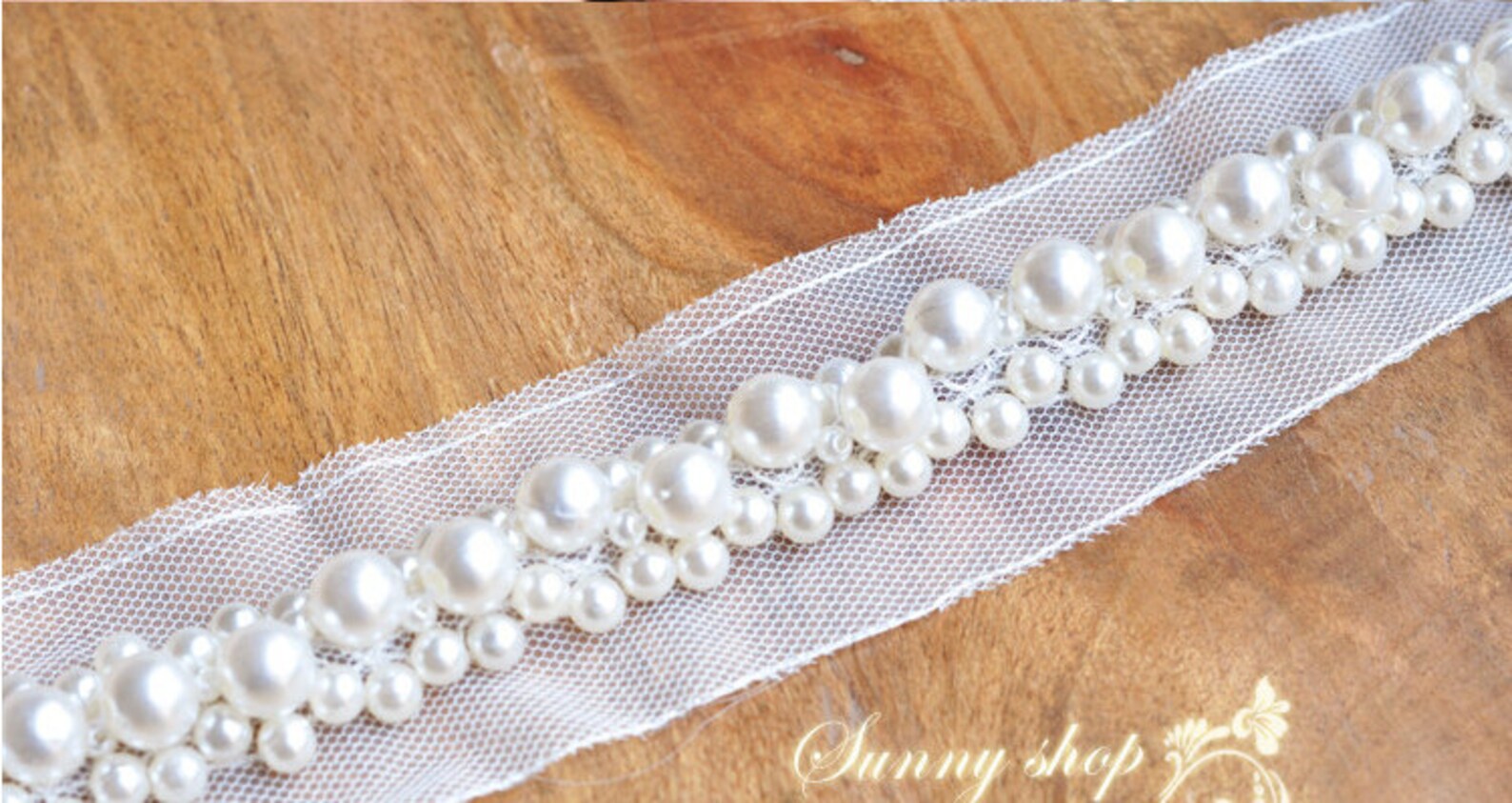 Pearl Beaded Lace Trim Pearl Beading Trim for Bridal Sash - Etsy