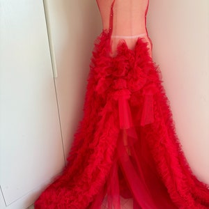 Red Ruffle Lace Trim, Ruffles Trim for Cake Dress, Tutu , Doll Dress ...