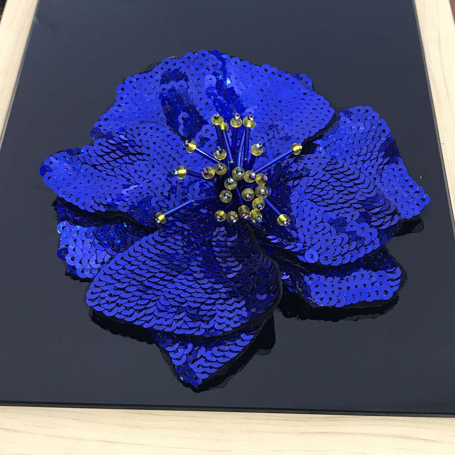 3d Sequined Applique, 3d Handmade Florals Bodice - Etsy