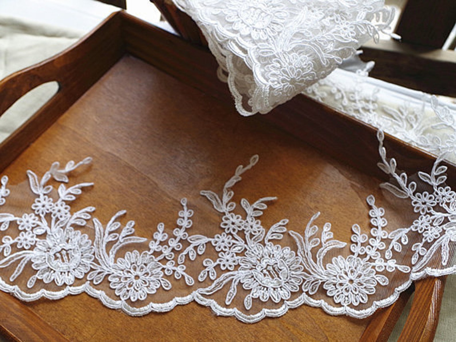 Ivory Lace Trim Bridal Lace Trim Alencon Lace Trim - Etsy