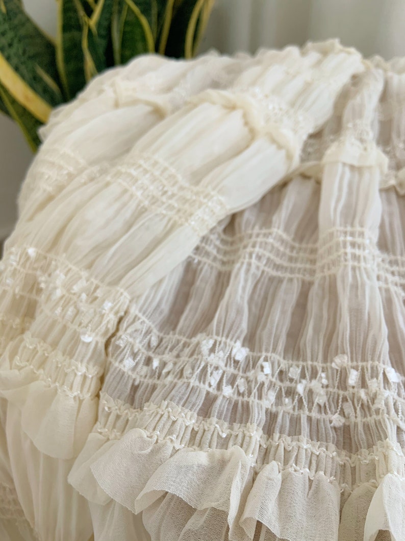 Sparkling Ruffled Chiffon for Dress Couture and Costume Soft - Etsy