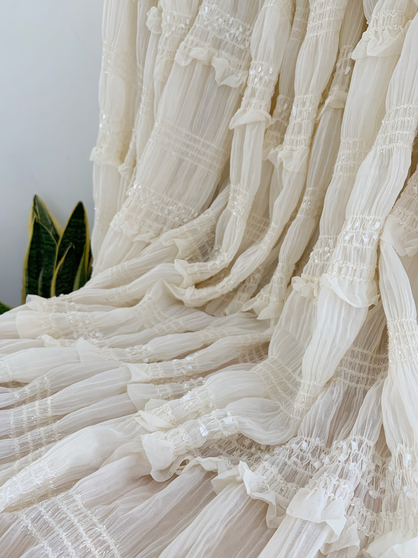 Sparkling Ruffled Chiffon for Dress Couture and Costume Soft - Etsy