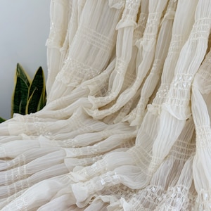 Sparkling Ruffled Chiffon for Dress Couture and Costume Soft - Etsy