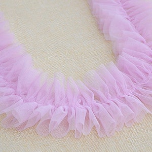Pink Frill Trim, Tulle Ruffle - Etsy