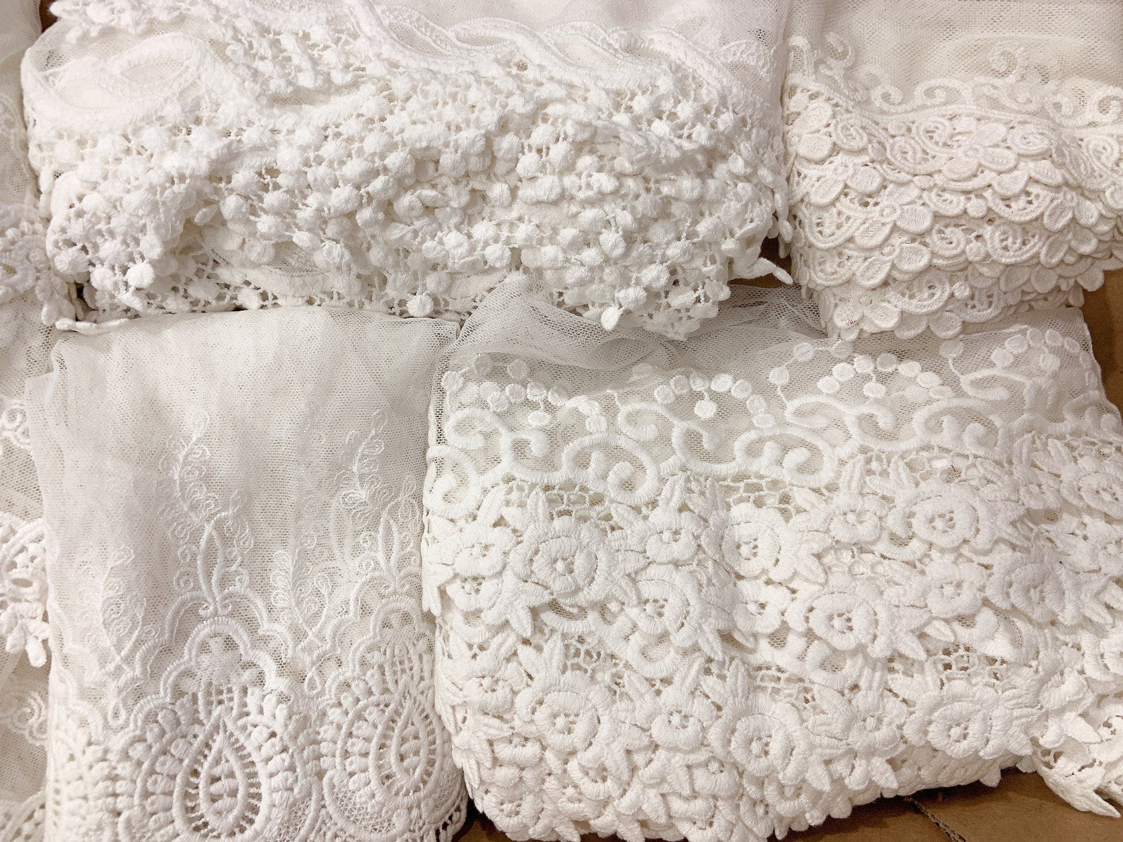 10 Yards Assorted Cotton Lace Trims Surprise Grab Bag of - Etsy