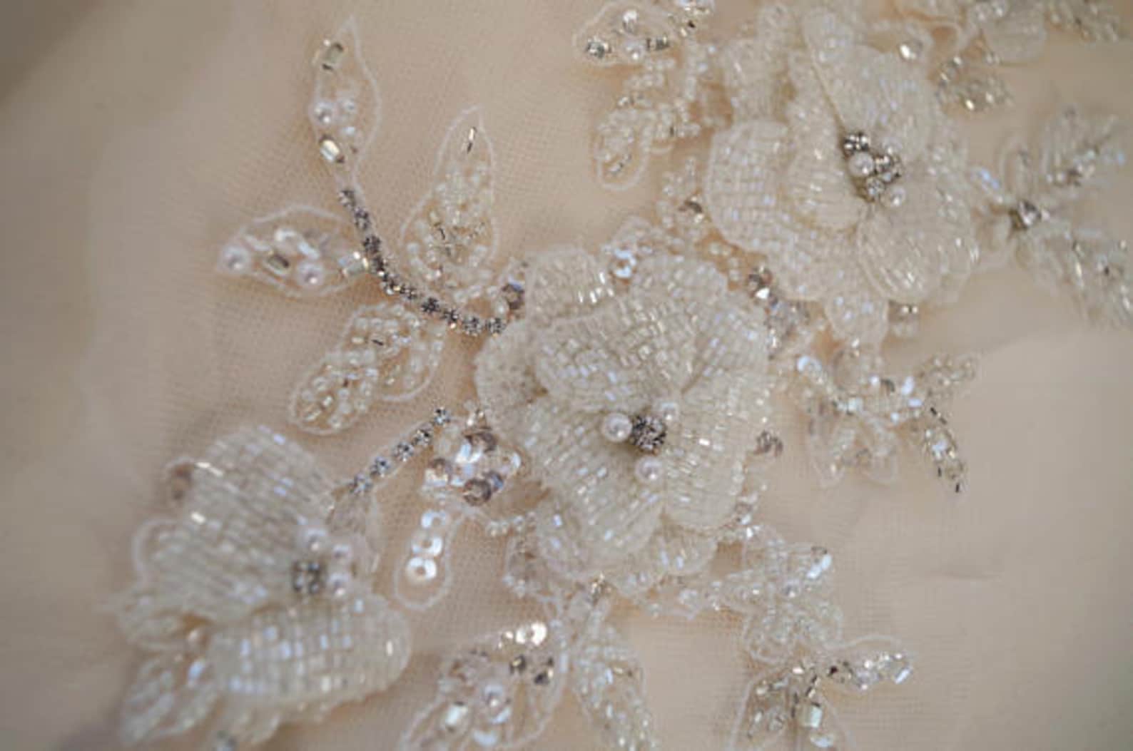 Deluxe Bead Applique Heavy Bead Handmade Applique With - Etsy Canada