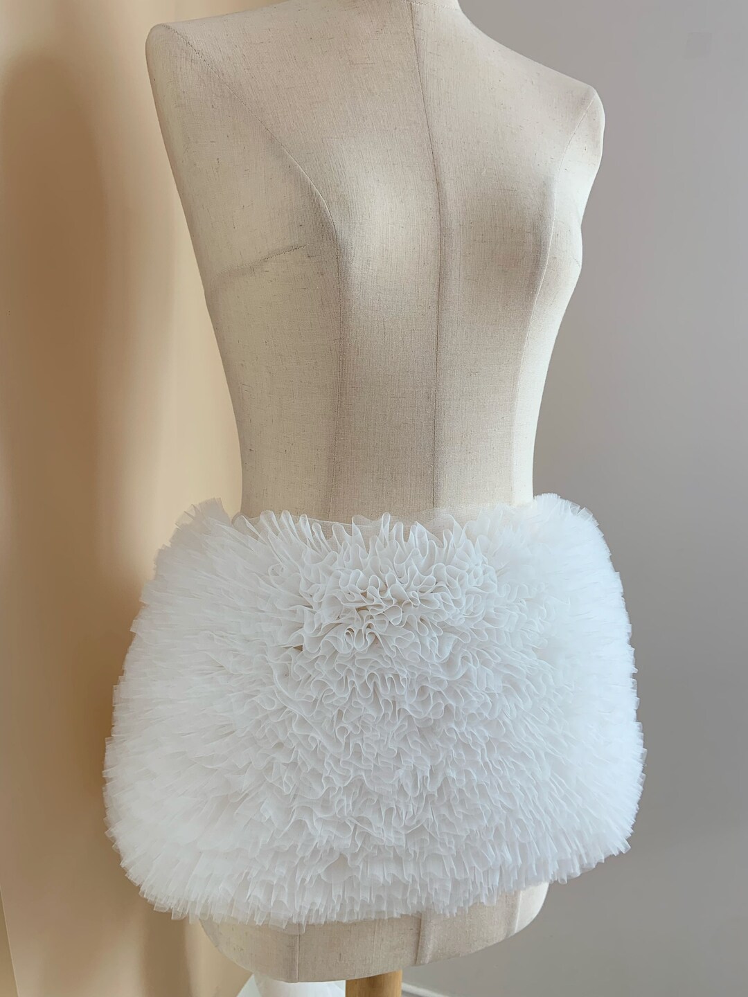 Off White Ruffle Fabric for Dress - Etsy
