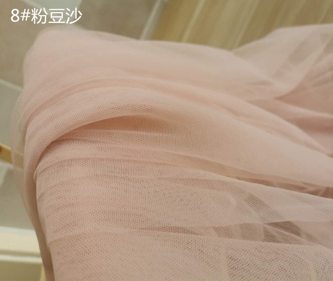 Pale Blue Tulle Fabric, Tulle Lace Fabric, Mesh Fabric, Gauze Fabric ...