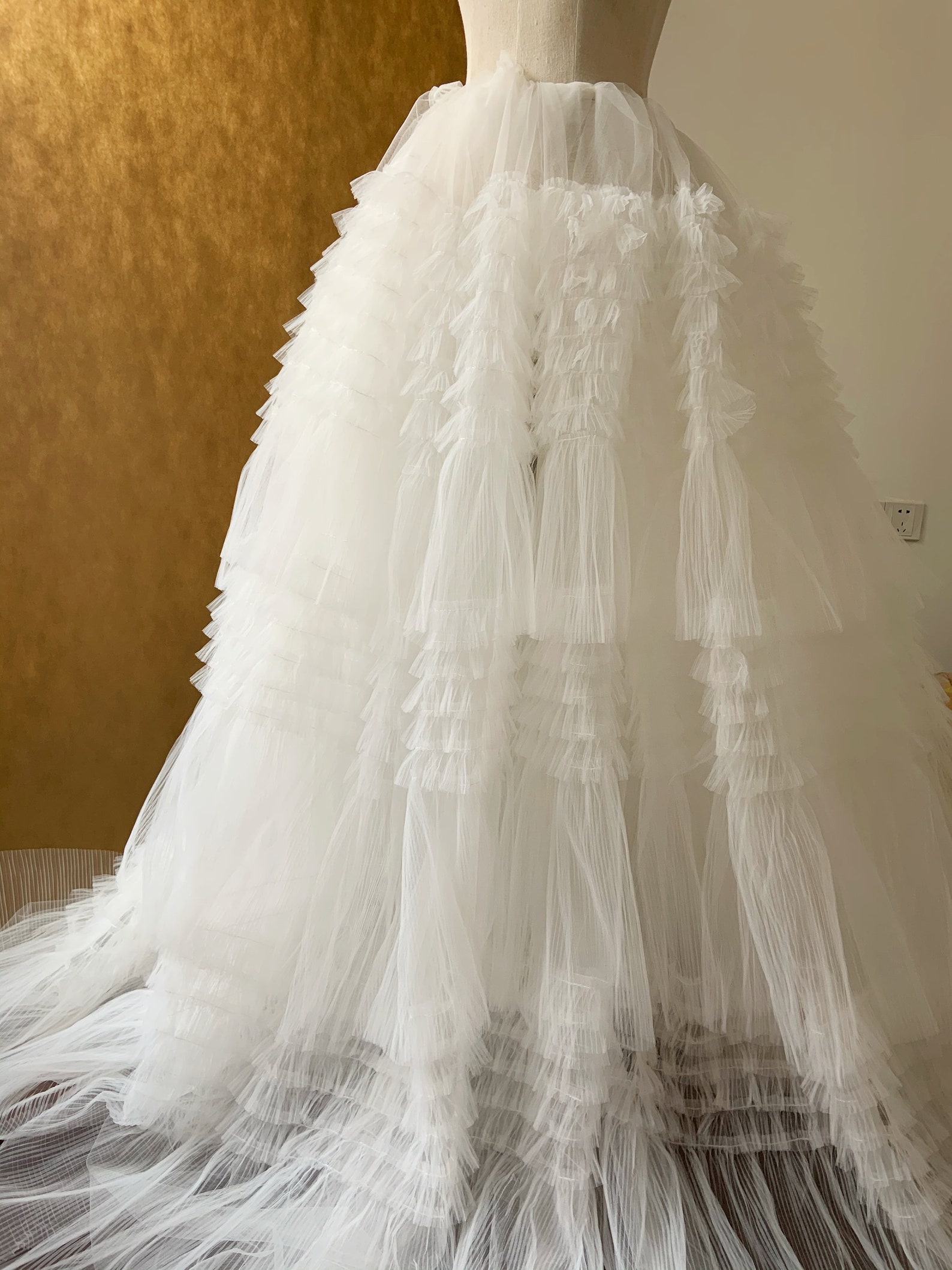 Off White Ruffled Fabric, Ruffle Fabric for Cake Dress - Etsy